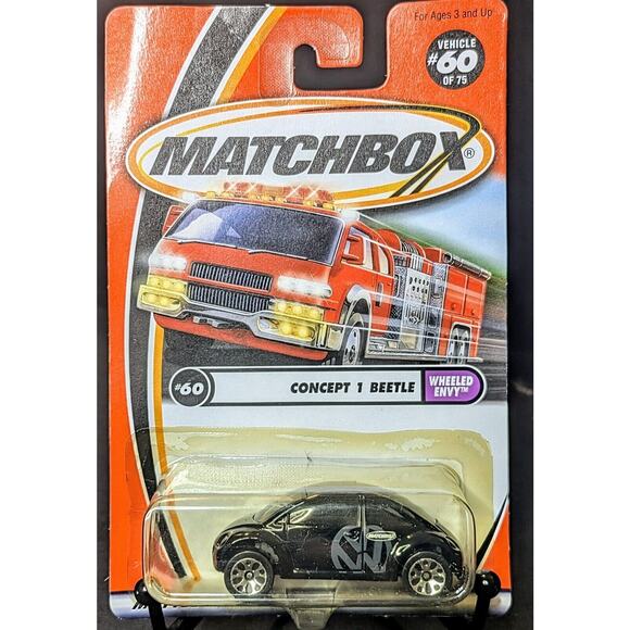 Mattel | Toys | Matchbox Wheeled Envy 200 Black Concept Beetle Toy Car ...